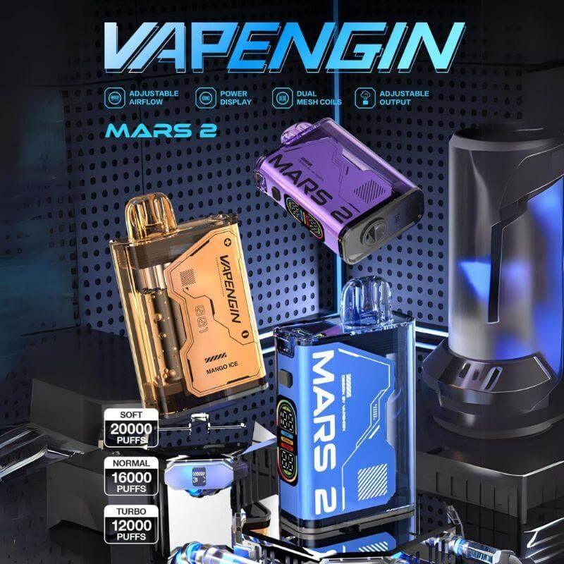 Vapegin Mars 2 Disposable Vape – 20000 Puffs – Dubai Vape King